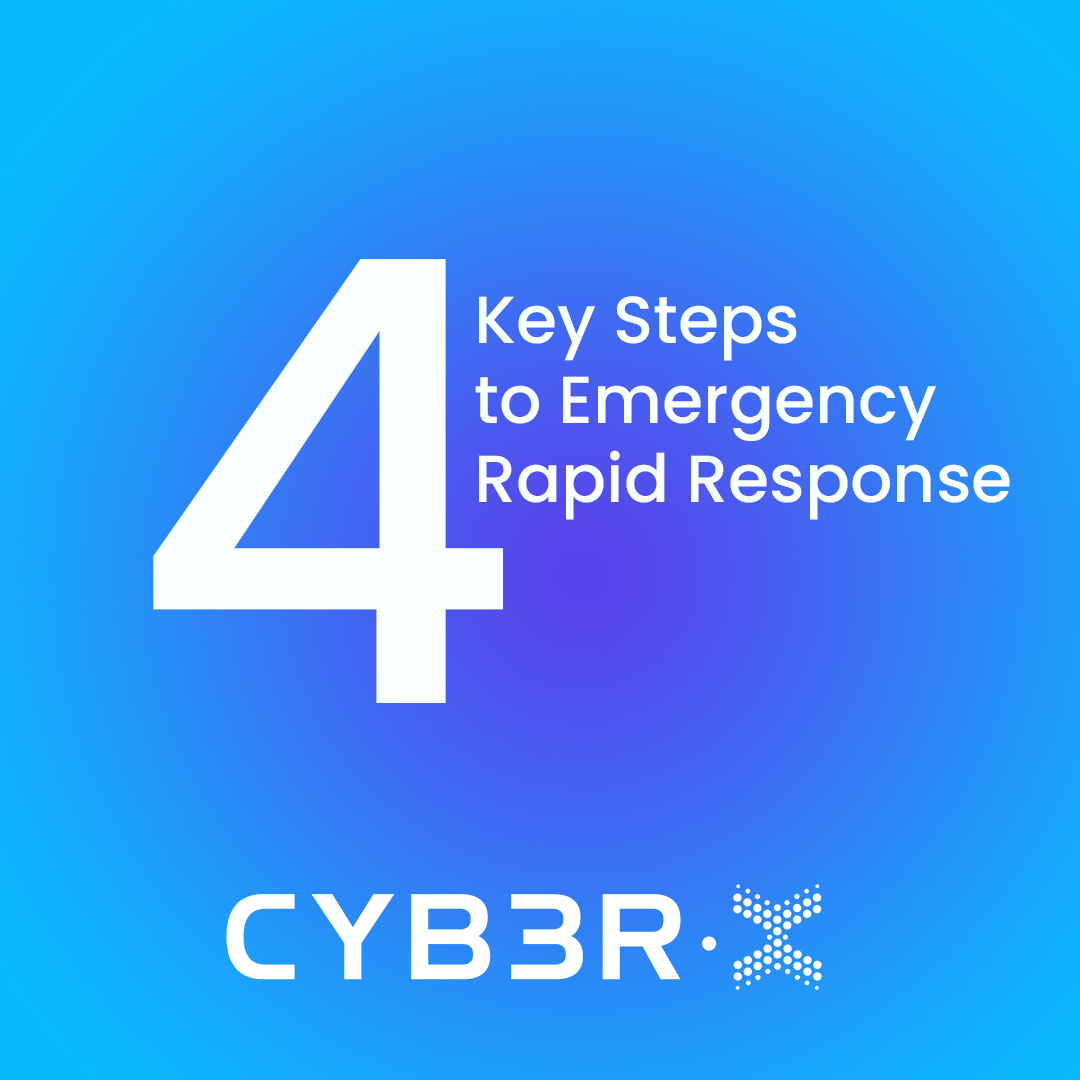 Four Key Steps To Emergency Rapid Response - CYB3R-X: EDR Managed ...